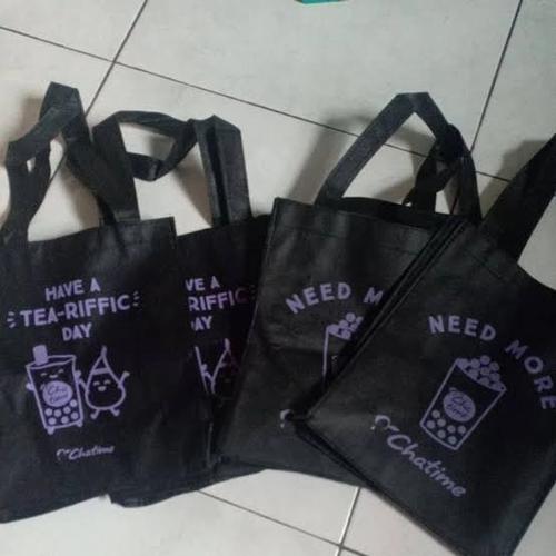 Jual Tas Spunbond Spun Bond Kain Chatime Cha Time Pokemon Cup Tea Air ...