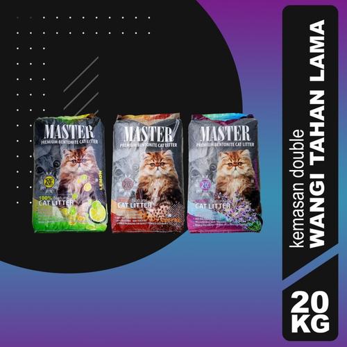 Jual Pasir Kucing Gumpal Wangi Master 20Kg / Cat Litter Master 20 kg ...