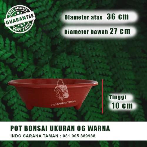 Jual Pot BONSAI 06 Merah Bata Pot Plastik Pot Bunga Pot Tanaman Bonsai ...