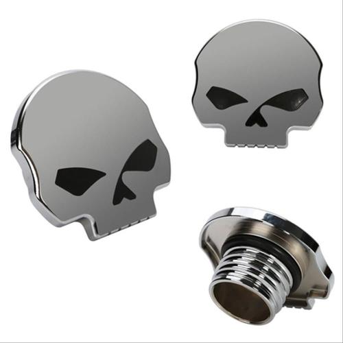 Jual tutup tangki harley sportster 48 883 dyna softail skull tank cap ...