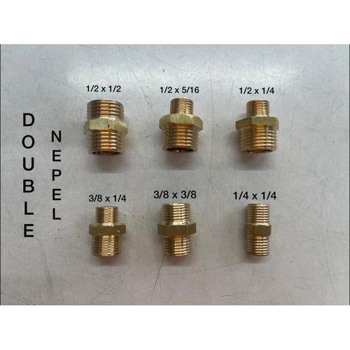 Jual DOUBLE NEPEL KUNINGAN SEMUA UKURAN LENGKAP KUNINGAN - 1/2 x 1/2 ...