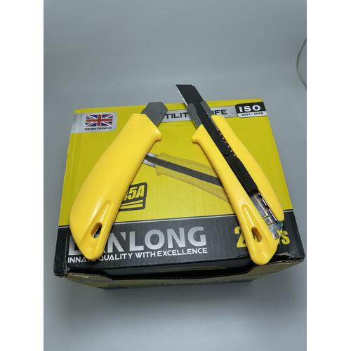 Jual Cutter Besar /Pisau pemotong kertas - Kuning - ISI CUTTER 10PC ...