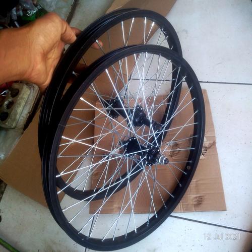 Jual Wheelset sepeda ukuran 20 alloy. Velk sepeda lipat. Wheelset ...