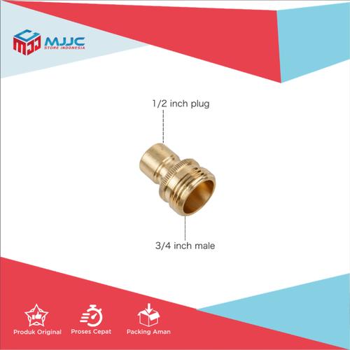 Jual 3/4 Inch Male To 1/2 Inch Quick Connect Male Plug - Kota Tangerang ...
