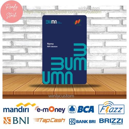 Jual KARTU EMONEY MANDIRI BCA BNI BRI ID CARD NINDYA NEW BUMN - 1 SISI ...