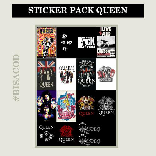 Jual STICKER PACK QUEEN - STIKER AESTHETIC BAND ROCK - WALL STICKER ...