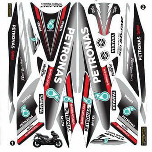 Jual STIKER STRIPING YAMAHA AEROX LAMA / DECAL STIKER SEMI FULL AEROX ...