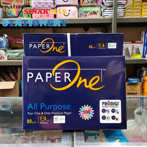 Jual Kertas HVS F4 Paper One 80 Gram| Kertas Fotocopy| Kertas Paper One ...