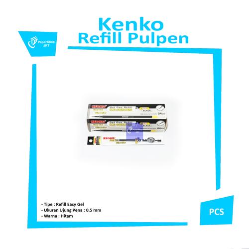 Jual Refill pen gel kenko 0,5 mm KE-series (Tinta Hitam) GROSIR ...