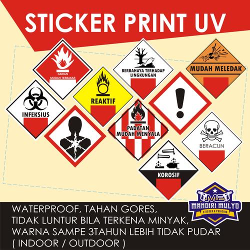 Jual STICKER SAFETY SIGN SIMBOL TANDA PERINGATAN BAHAN BERBAHAYA ...