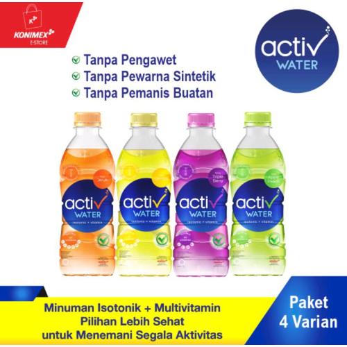 Jual Activ Water Minuman Isotonik+Multivitamin Botol 380 ml - Lemon ...