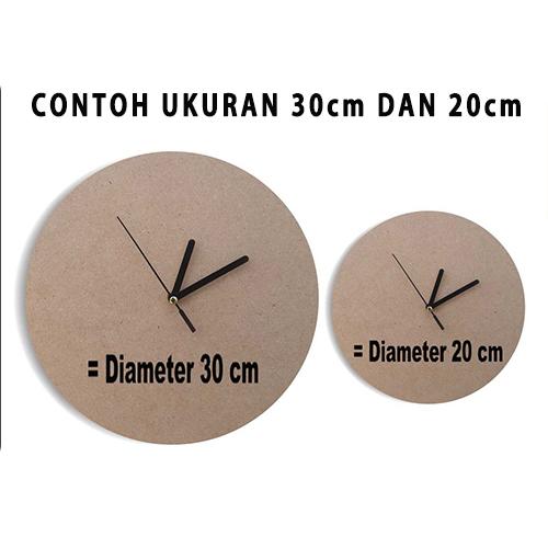 Jual CUSTOM REQUEST JAM DINDING UKURAN DIAMETER 30CM - ukuran 20cm ...