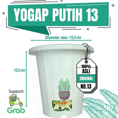 Jual Pot Yogap Putih no13 Pot Bunga Tanaman Hias Pot Minimalis Cantik ...