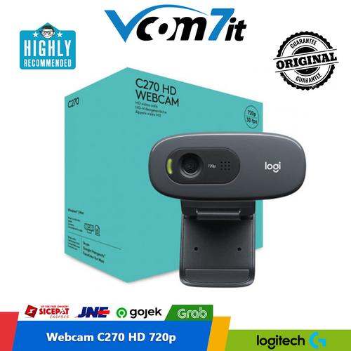 Jual Logitech C270 Webcam HD 720P Web Cam C 270 Original - Kota ...