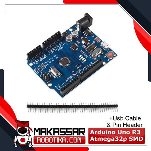 Jual Arduino Uno R3 Atmega 328P CH340 Micro USB + Pin Header - Kota ...