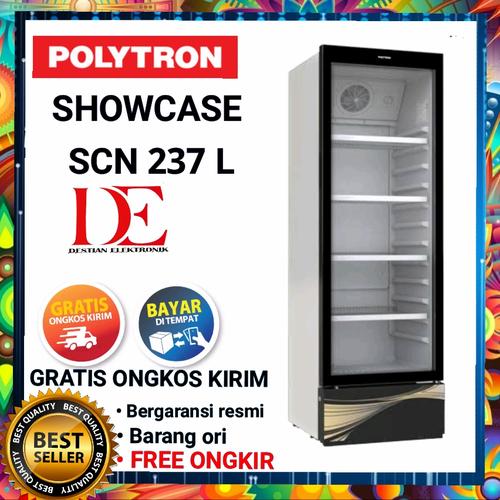 Jual SHOWCASE POLYTRON SCN 237 L 4 RAK DISPLAY COOLER KULKAS LOW WATT ...