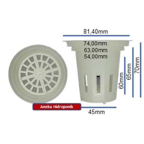 Jual Aneka Netpot Hidroponik berbagai Ukuran PUTIH - Netpot T8 Multi ...