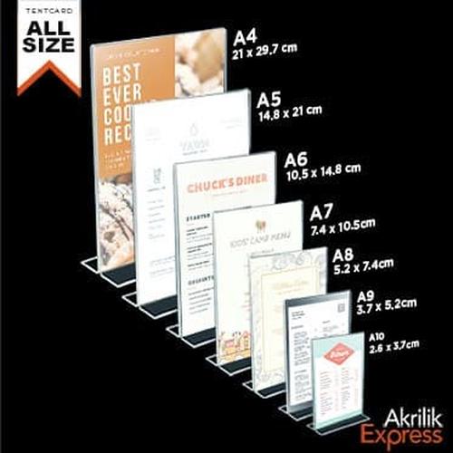 Jual papan menu / papan menu akrilik / tent card / tent holder - Kota ...