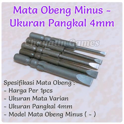 Jual Mata Obeng Bor Listrik Model Minus Ukuran Diameter Pangkal 4mm ...