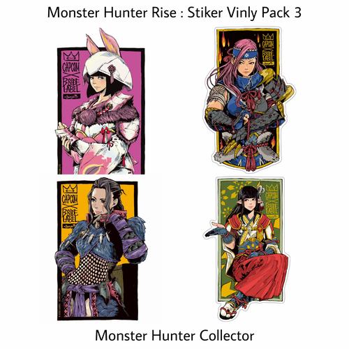 Jual Stiker Vinyl Monster Hunter Rise Pack 3 - Mizutsune F.A, 7 cm x 7 ...