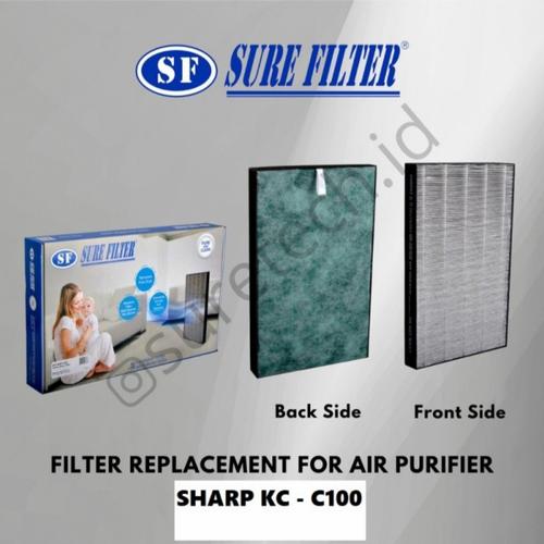 Jual Original Hepa Humidifier Deo Sharp FZ-C70HFE FZ-C70DFE C100 KC840 ...