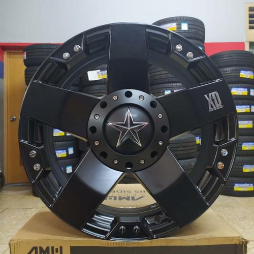 Promo Velg Mobil ROCKSTAR 20x9.0 6x139.7 ET 25 Black Fortuner, Hardtop ...