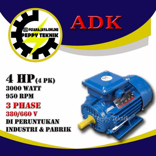 Jual ADK Dinamo motor 4 hp / 4 pk (3 KW) 6 Pole RPM rendah - Kota ...