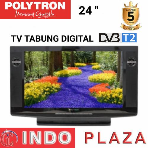 Promo TV TABUNG POLYTRON 24 INCH DIGITAL DVB T2 PLD-24V123 (Khusus ...