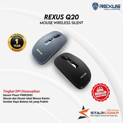 Jual Rexus Q20 Office Mouse Wireless Silent Q 20 - Kab. Sleman ...