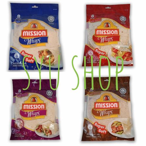 Jual Mission wraps wrap 360 gr kulit kebab tortilla burrito burito ...