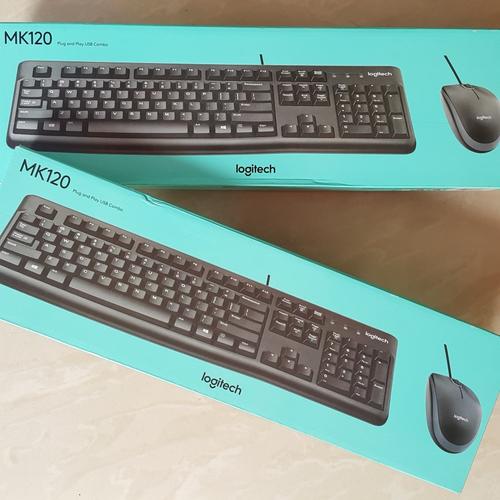 Jual LOGITECH MK120 PAKET COMBO Mouse USB Kabel dan Keyboard USB Kabel ...