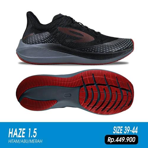 Jual sepatu running original 910 HAZE 1.5 black red new arrival 2021 ...