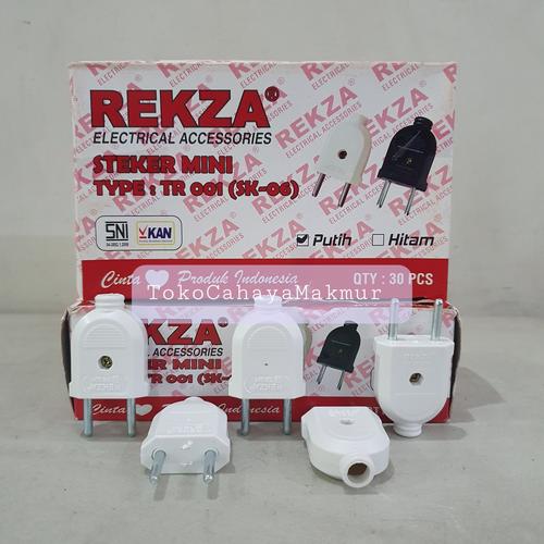 Jual Steker Gepeng Rekza / Steker Mini / Colokan Listrik/ Stop Kontak ...