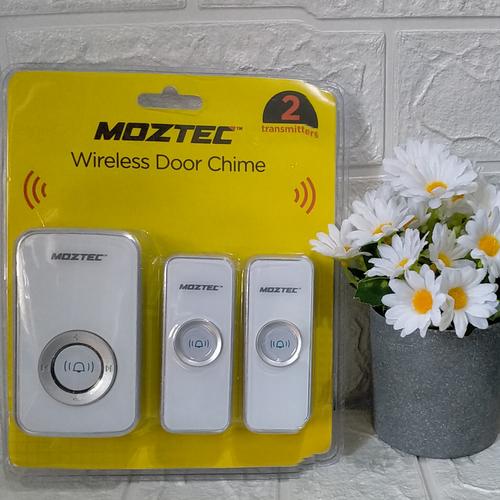 Jual Bell moztec bel moztec Nirkabel Double Bell Push / transmiter ...