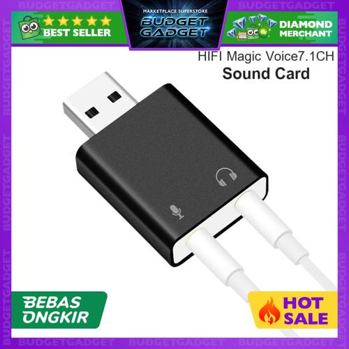 Jual External USB Sound Card 3D Audio 7.1 Hifi Magic Splitter Audio Mic - Hitam - Jakarta Barat ...