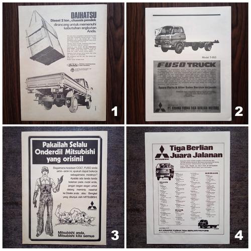 Jual Iklan Pick Up Truck DAIHATSU MITSUBISHI COLT FUSO Poster Mobil ...