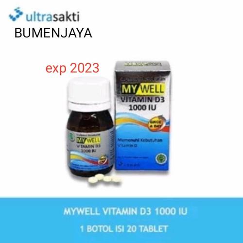Jual my well vitamin d3 1000 iu 20 tablet - Kota Bekasi - cvbumenjaya ...