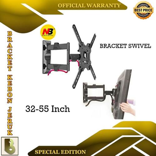 Jual Bracket TV 55 50 43 32 inch, Swivel Brecket TV NB P4 - Jakarta ...