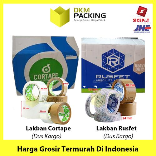 Jual Lakban Isolasi RUSFET CORTAPE VARIAN Solatip OPP Tape MURAH /DUS ...