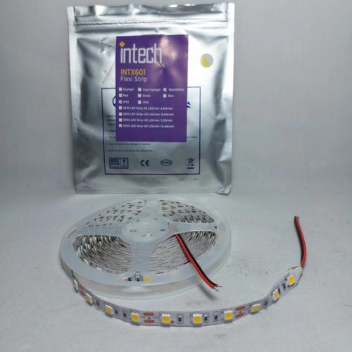 Jual Lampu LED Strip ip33 5050 INTECH 5 meter 60 Led 14,4W/Mtr Warna ...