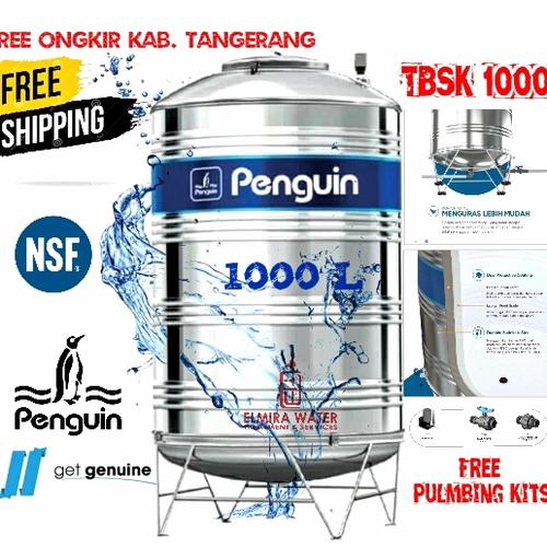 Jual Tangki Air Toren Tandon Stainless Steel Penguin TBSK 1000 - Kab ...