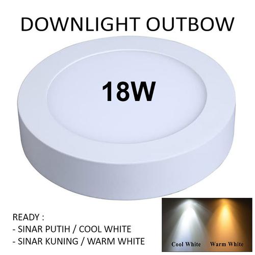 Promo Lampu Downlight LED Panel OB Bulat 18W Outbow 18 W Round 18 Watt ...