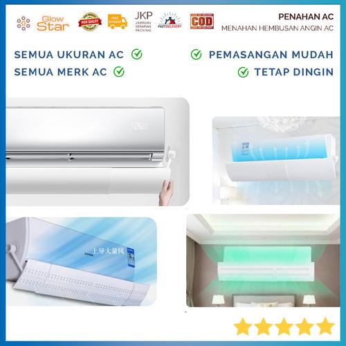 Jual Penahan AC Cover Angin Adjustable Air Conditioner Talang AC ...