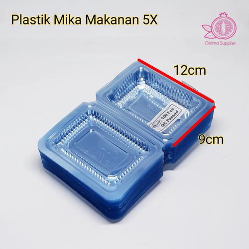 Jual Wadah plastik mika makanan 5X food grade (1 pack isi 100 pcs ...