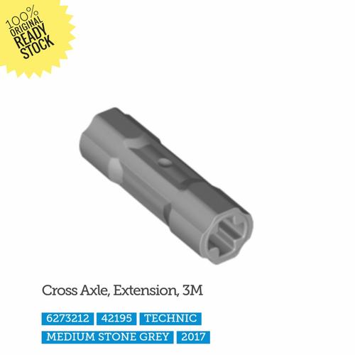 Jual Lego Part 26287 Technic, Axle Connector 3L - Abu-abu - Jakarta ...