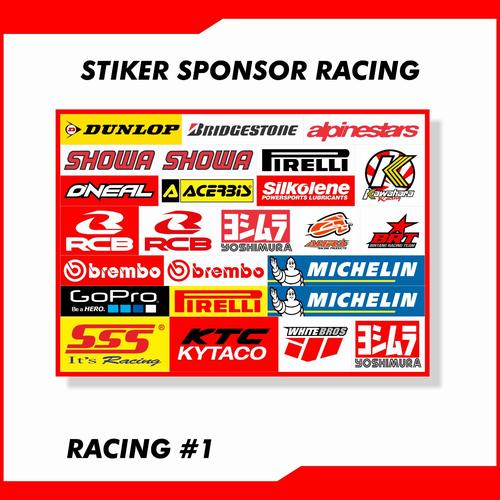 Jual STICKER SPONSOR RACING DUNLOP BREMBO RCB HEREX - STIKER MOTOR ...
