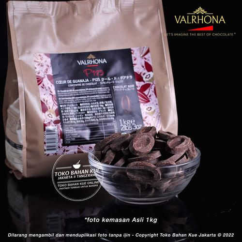 Jual Valrhona P125 Coeur de Guanaja 100gr 80% Dark Chocolate Couverture ...