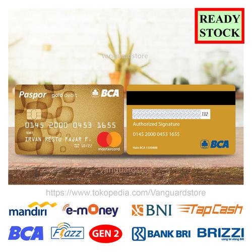 Jual KARTU EMONEY ETOLL BRI BNI MANDIRI BCA Gen 2 design Card BCA - 2 ...