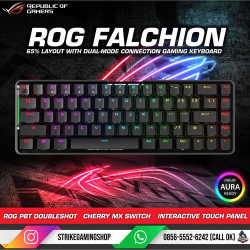 Jual ASUS ROG FALCHION 65% LAYOUT DUAL CONNECTION RGB GAMING KEYBOARD ...