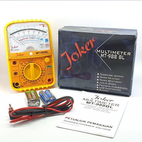 Jual JOKER - Multitester Multimeter Analog MT-988 BL Multi Tester ...